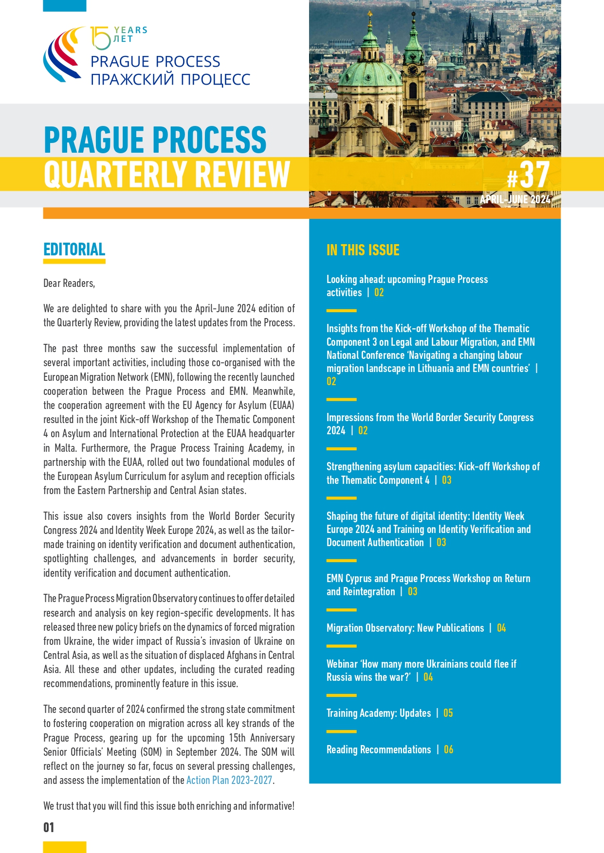 Prague Process Quarterly Review No 37 - Prague Process